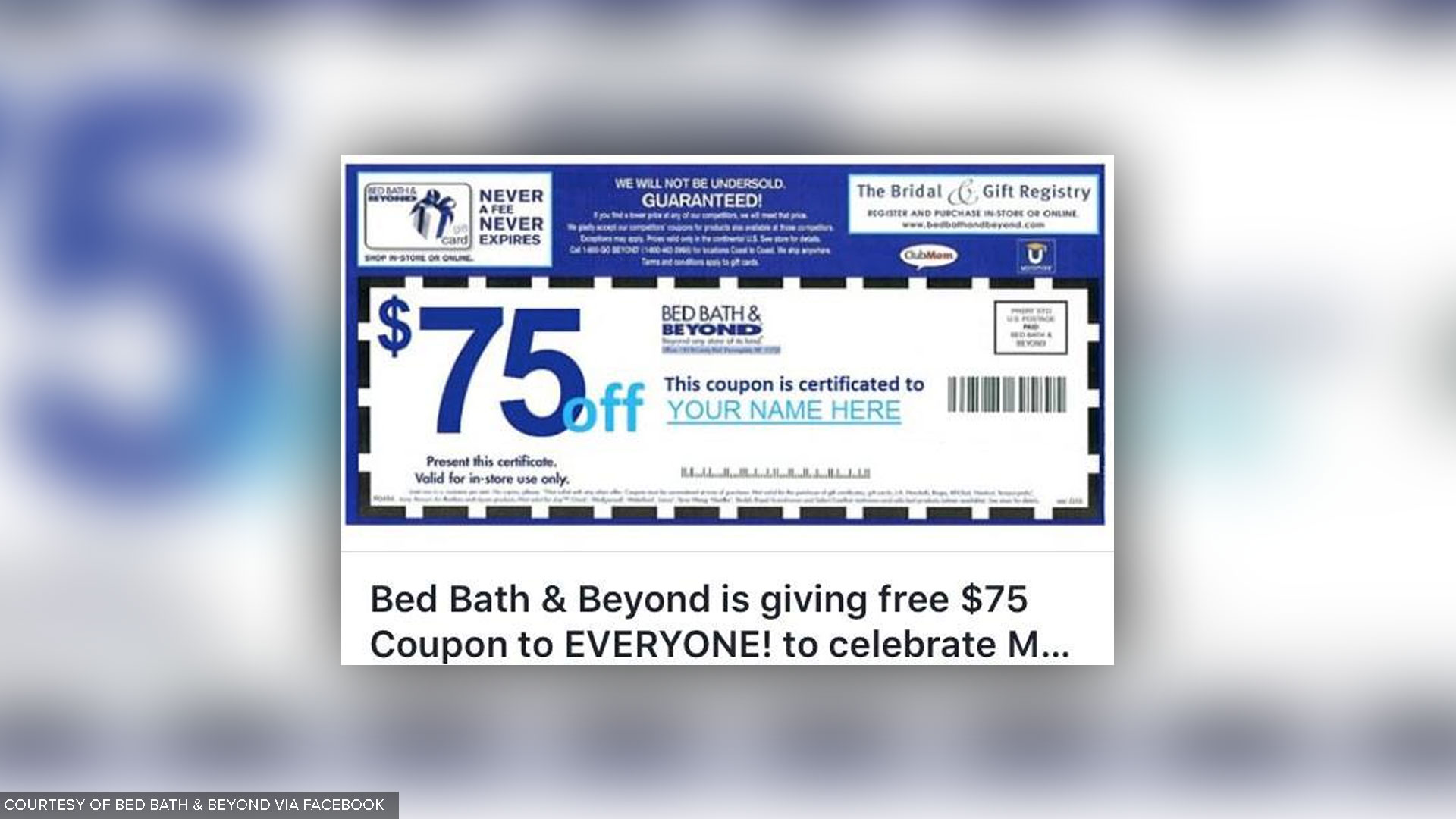 If the Coupon is that Amazing--It's Fake | CBN